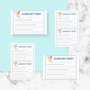 Class Exit Tickets (EDITABLE Digital Download) - Etsy