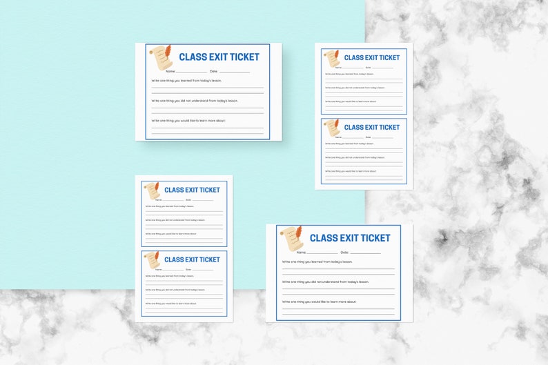 Class Exit Tickets (EDITABLE Digital Download) - Etsy