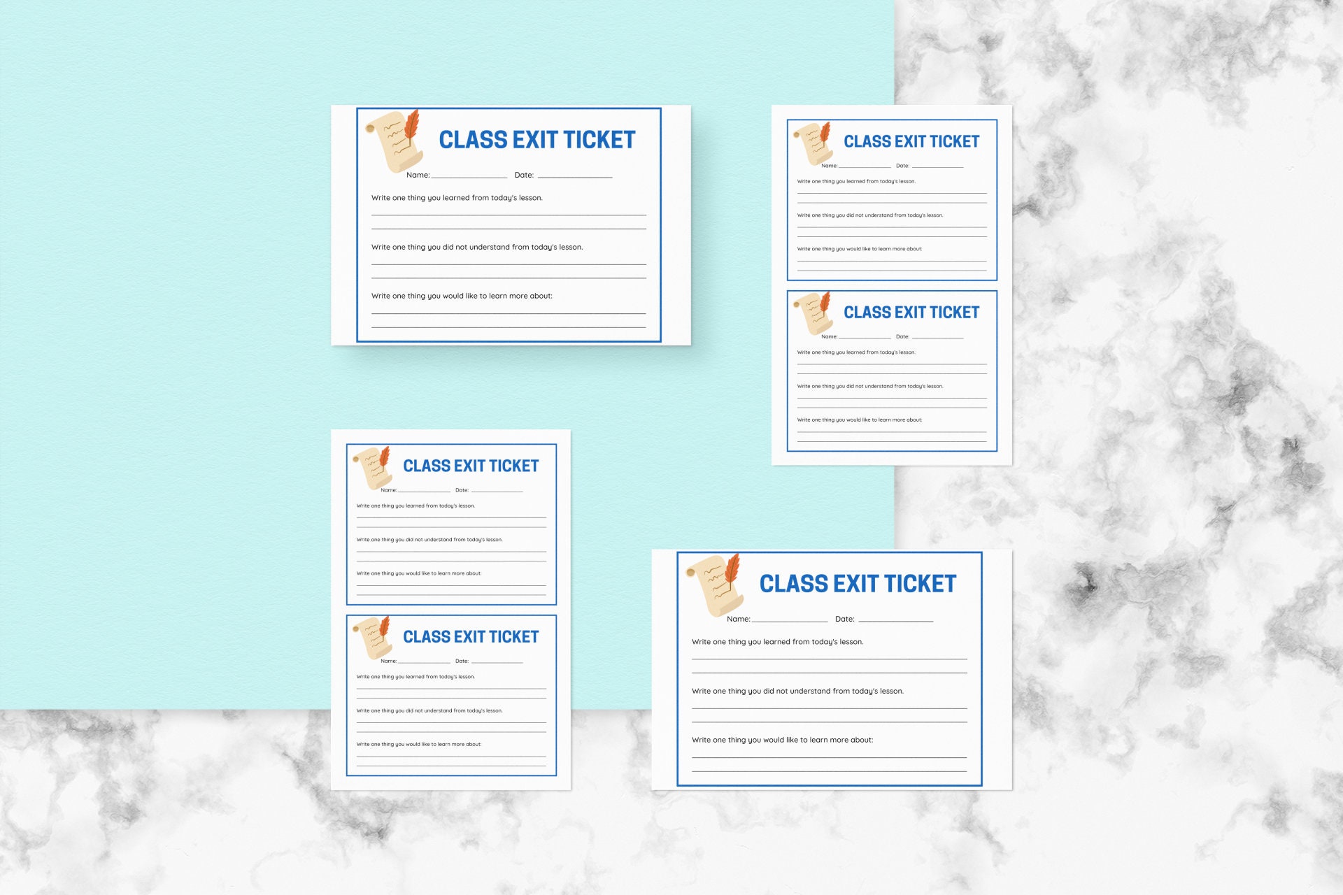 Class Exit Tickets (EDITABLE Digital Download) - Etsy