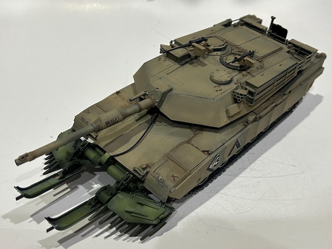 Tamiya 1/35 M1A1 Abrams With Mine Plow - Etsy