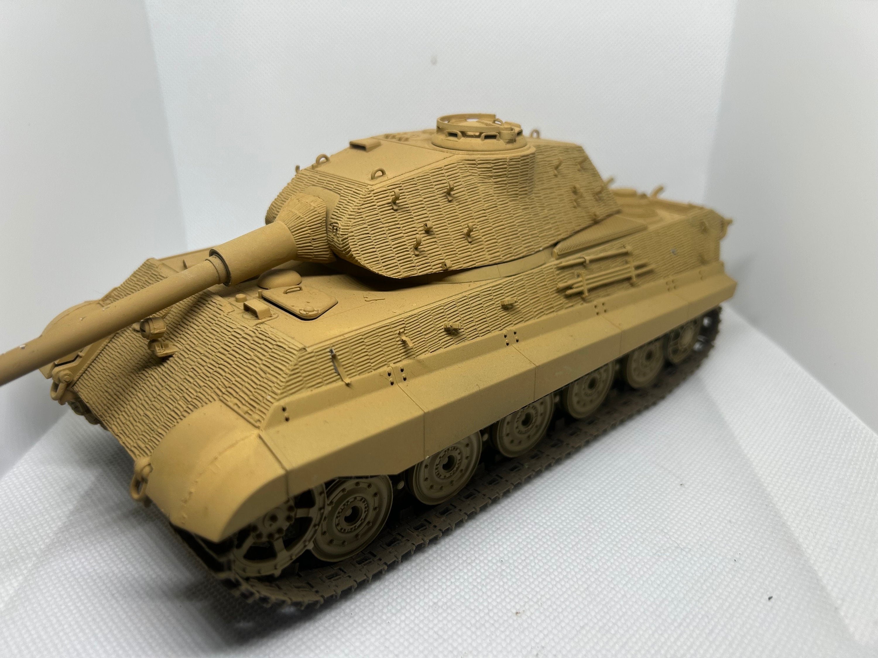 Pro Built Scale Model 1/35 Dragon King Tiger Porsche Turret With ...