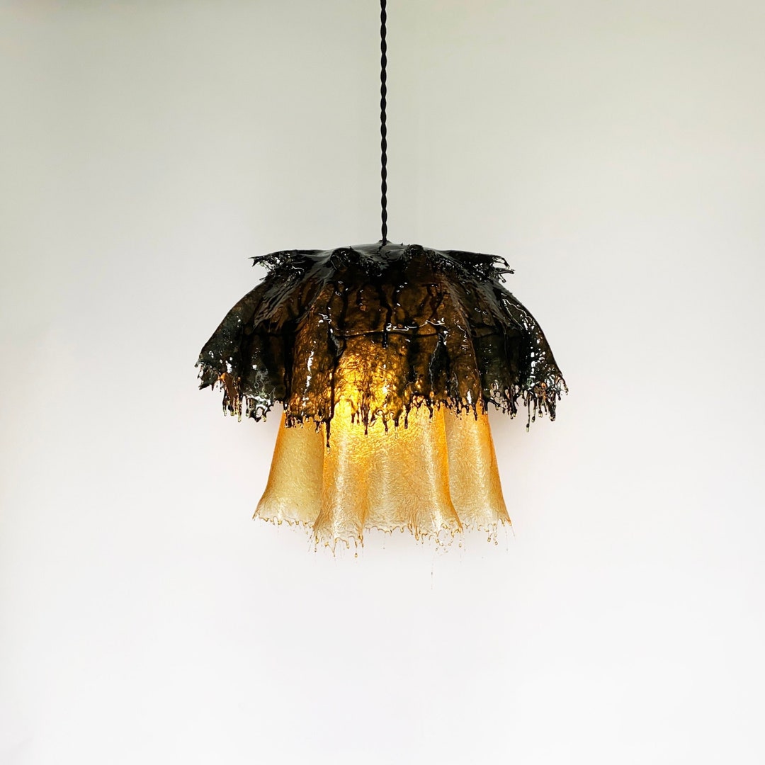The COCO Lamp. Handcrafted One-of-a-kind Resin Pendant Lamp, Mushroom ...