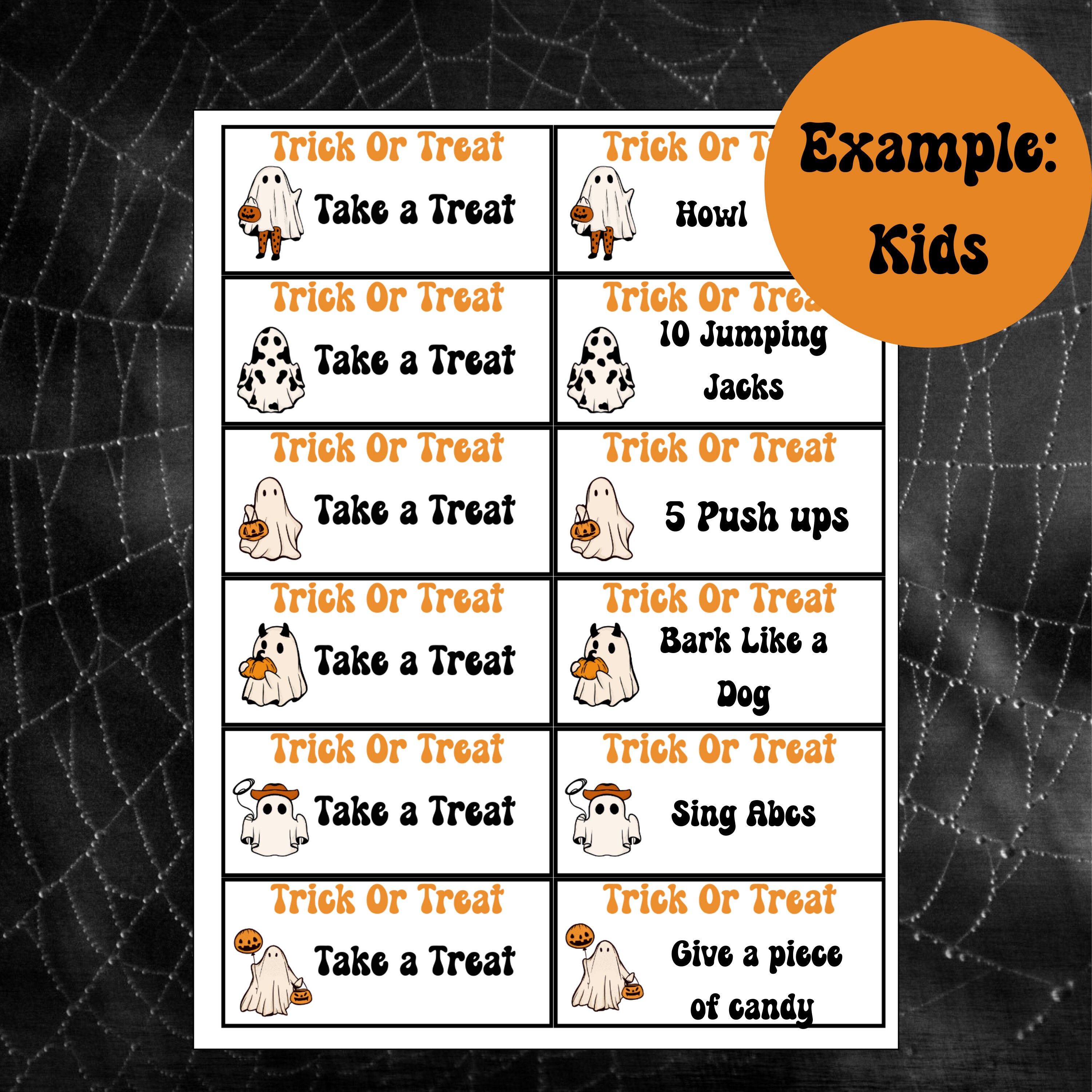 Trick or Treat Game, Game for Trick or Treat, Halloween Class Party ...