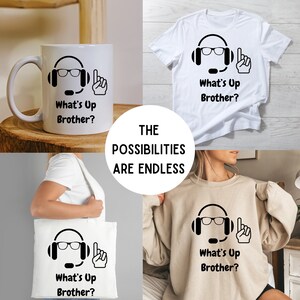 Whats up Brother Sketch Twitch Gamer Image Gift for Gamer Digital ...