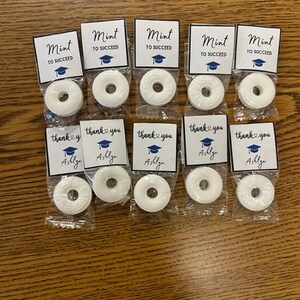 Mint to Succeed, Graduation Mints, Graduation Party Favors, Graduation ...
