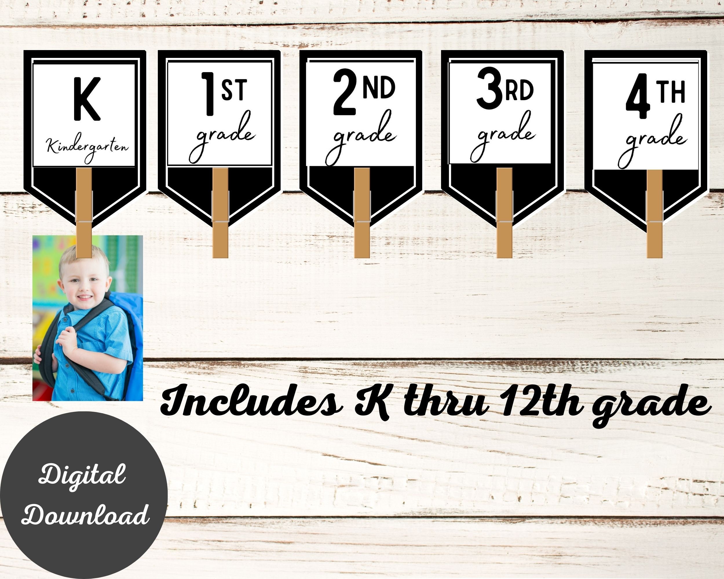 Graduation Banner Kindergarten Through 12th Grade Banner Printable ...