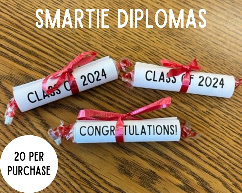 Graduation Party Candy Smartie Diplomas Graduation Favor Ideas Candy ...