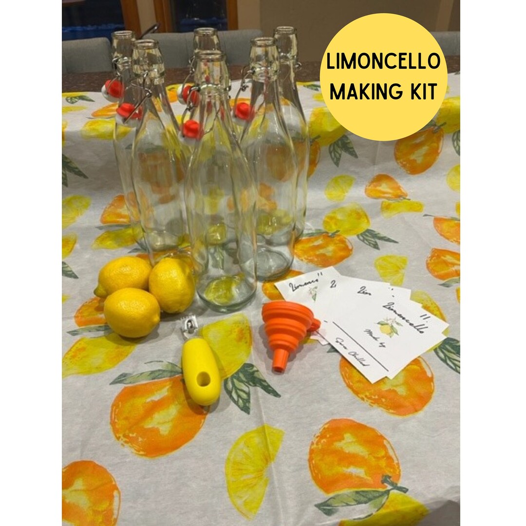 Limoncello Making Kit Custom Limoncello Label Bachelorette Party Ideas ...