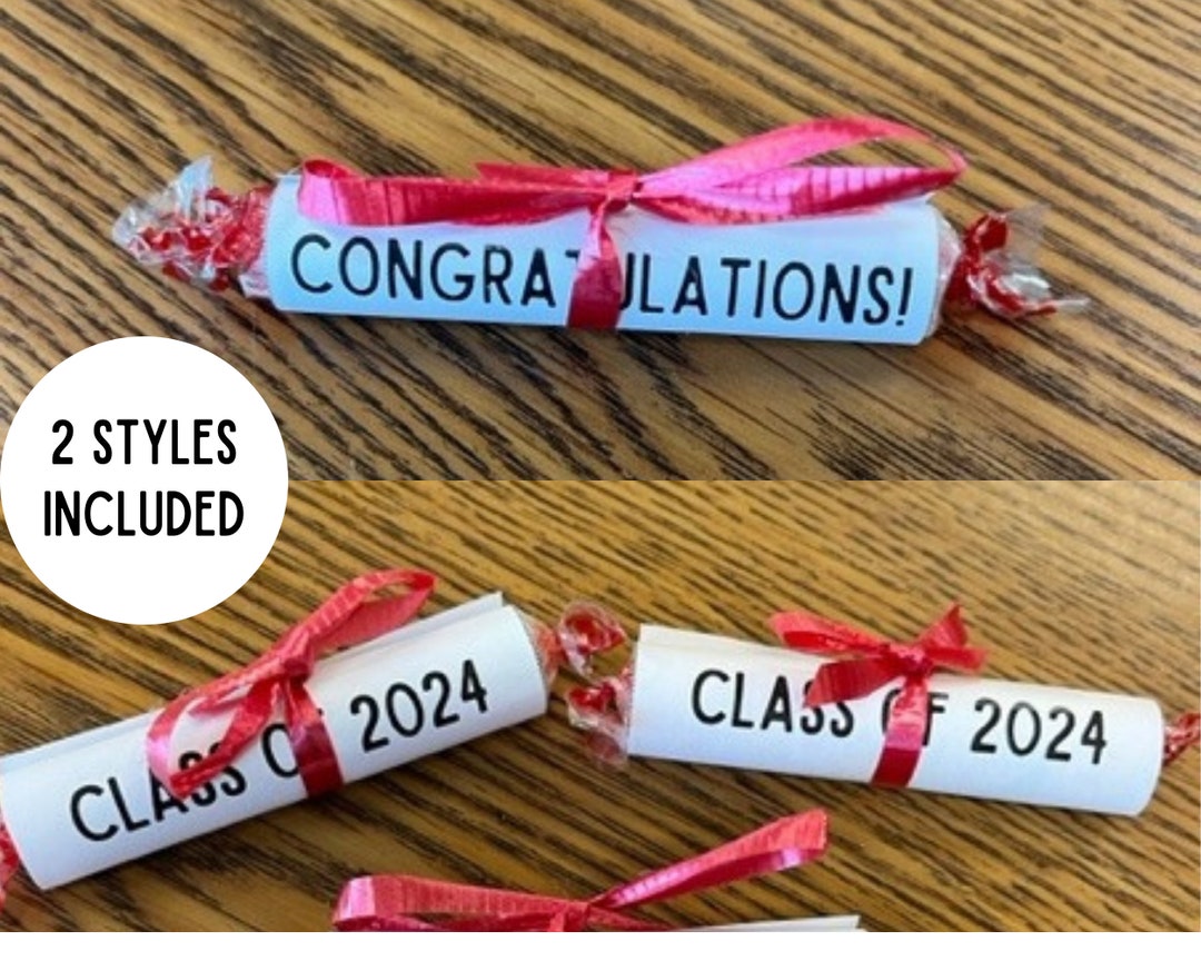 Graduation Party Candy Smartie Diplomas Printable Graduation Favor ...