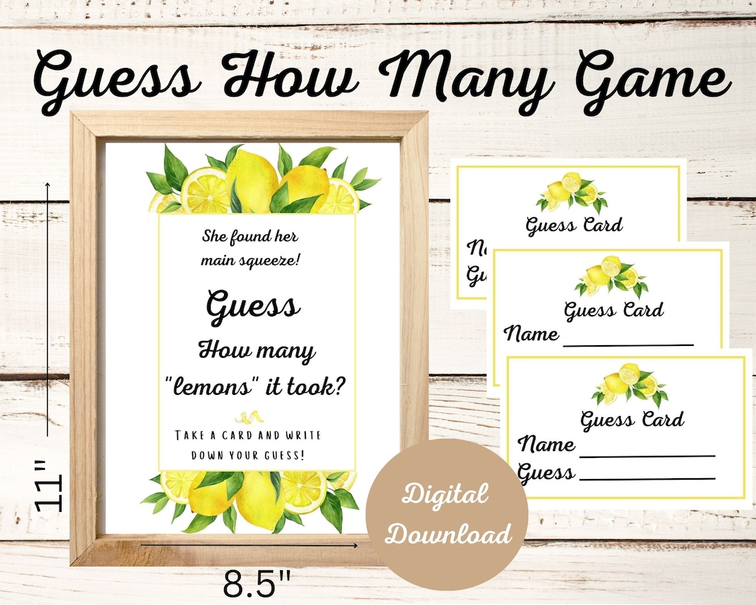 Guess How Many Game, Shower Game, Shower Game Ideas, Guess the Number ...