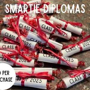Graduation Party Candy Smartie Diplomas Graduation Favor Ideas Candy ...
