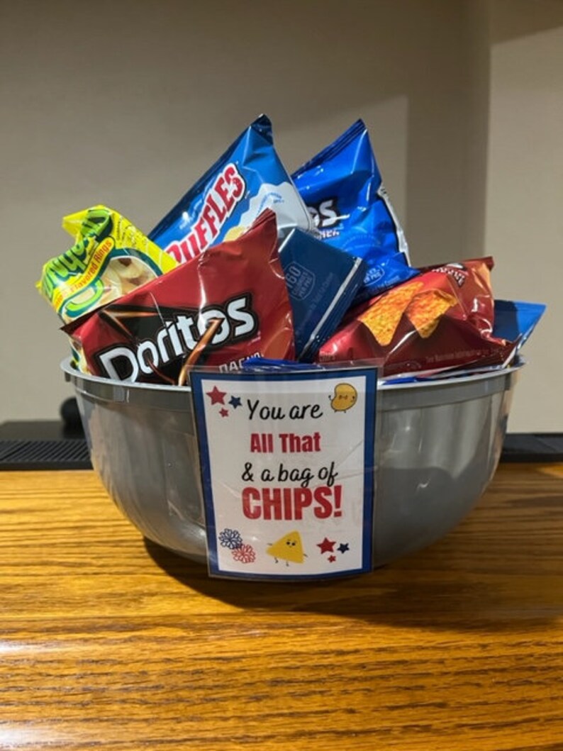 Good Luck Gift Motivational Gift Idea All That and a Bag of Chips ...