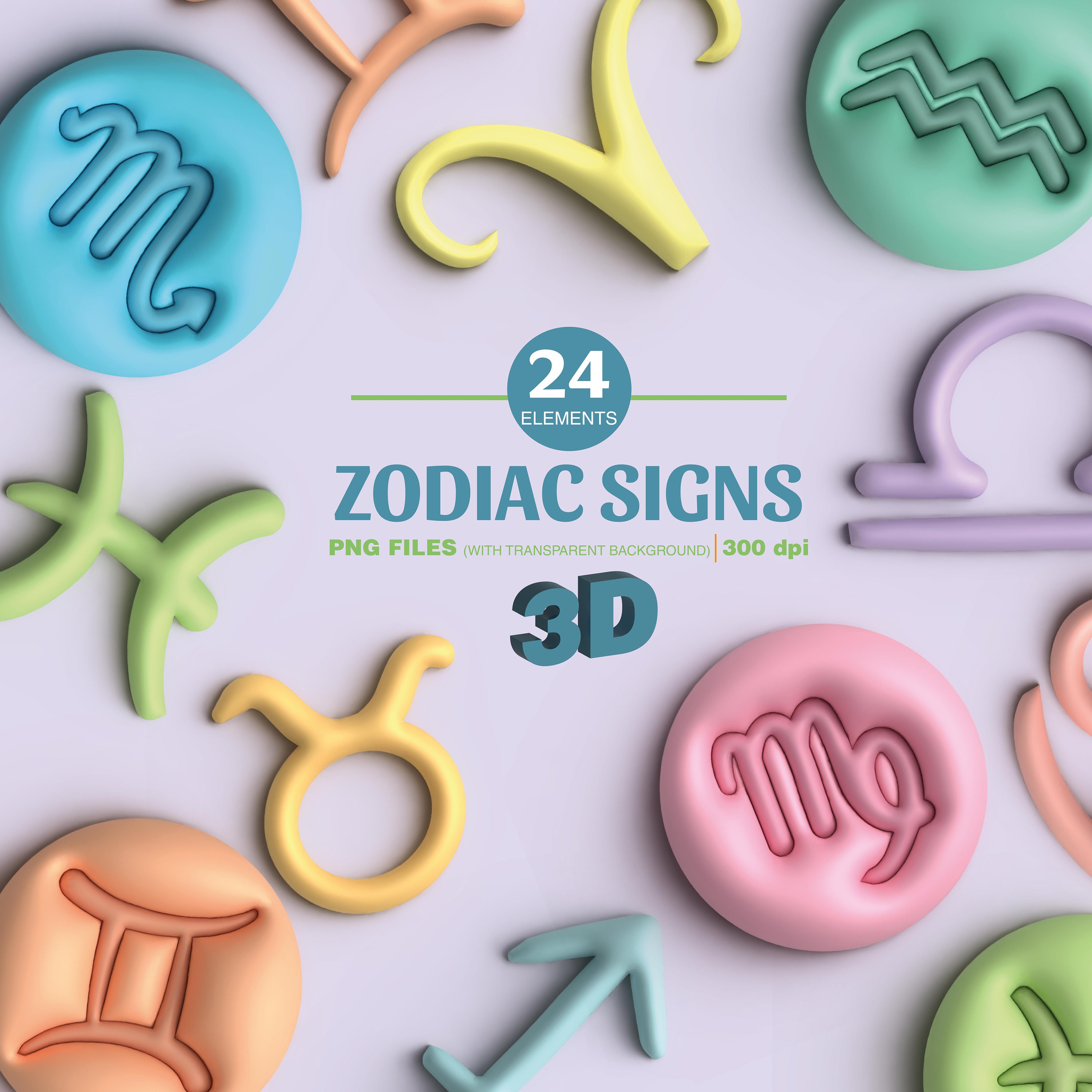 3d Clipart Zodiac