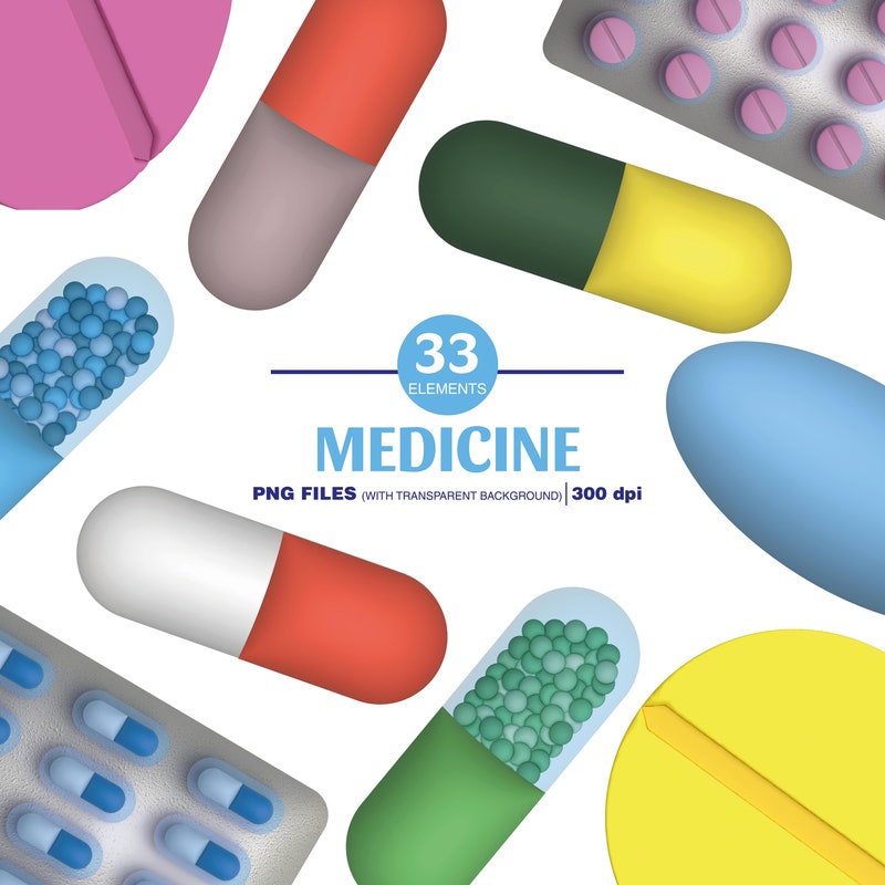 Medicine Clipart - Etsy