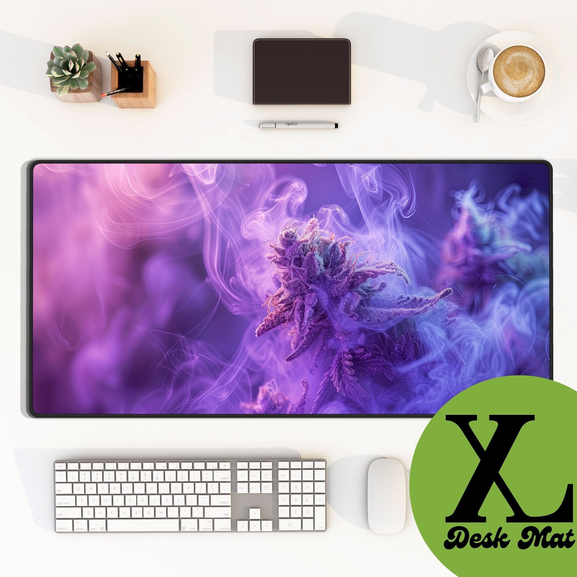 Gaming Desk Mat Purple Haze Weed Mouse Pad - Etsy