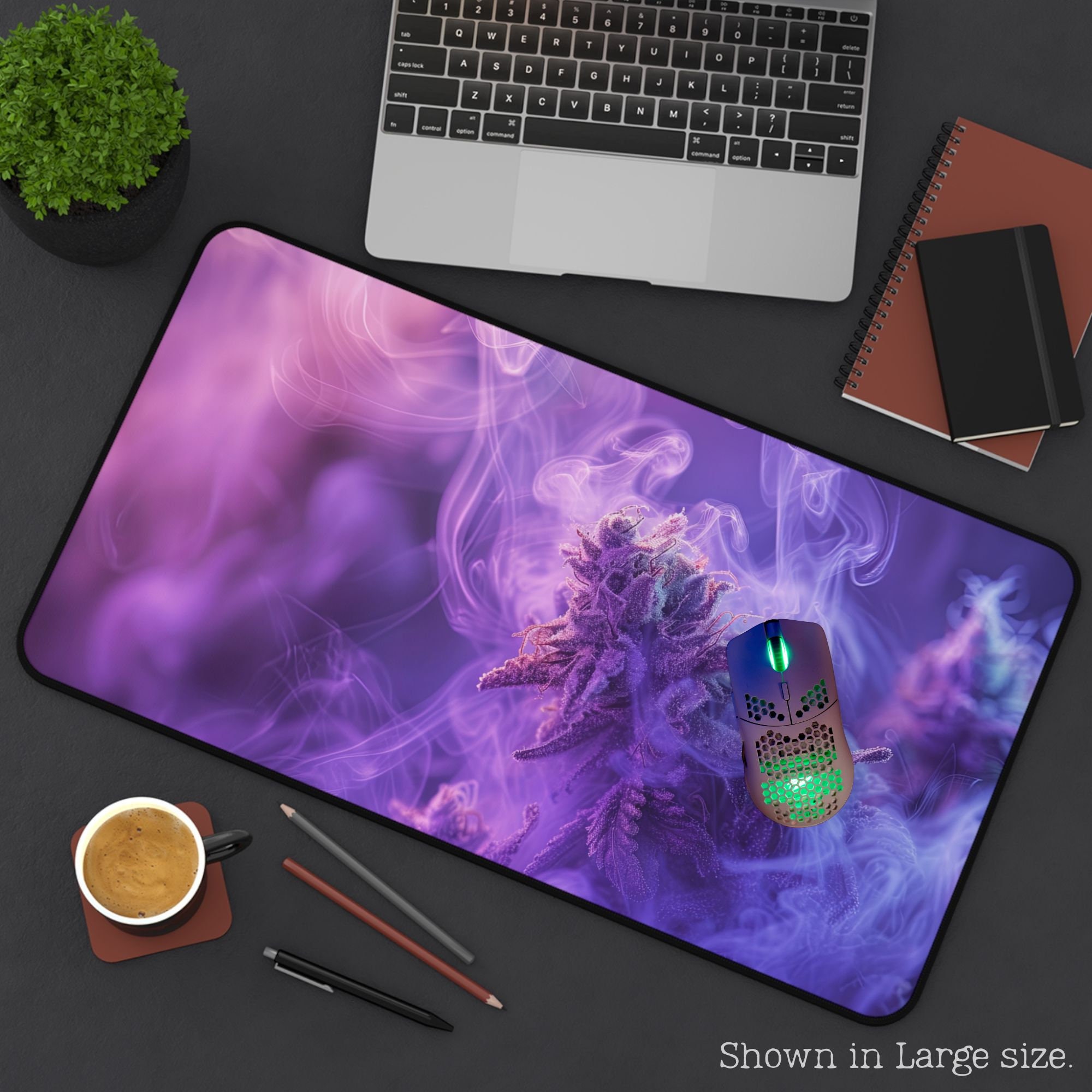 Gaming Desk Mat Purple Haze Weed Mouse Pad - Etsy