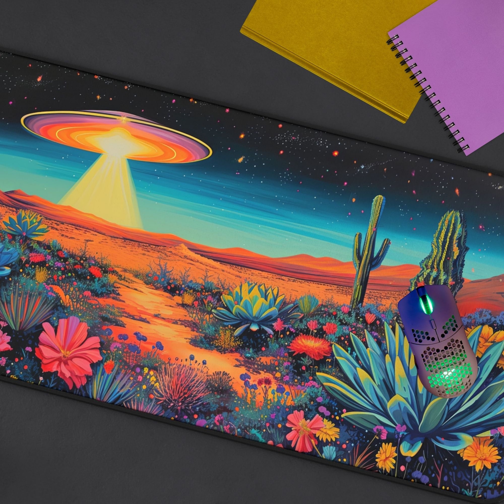 Alien UFO Gaming Desk Mat - Etsy