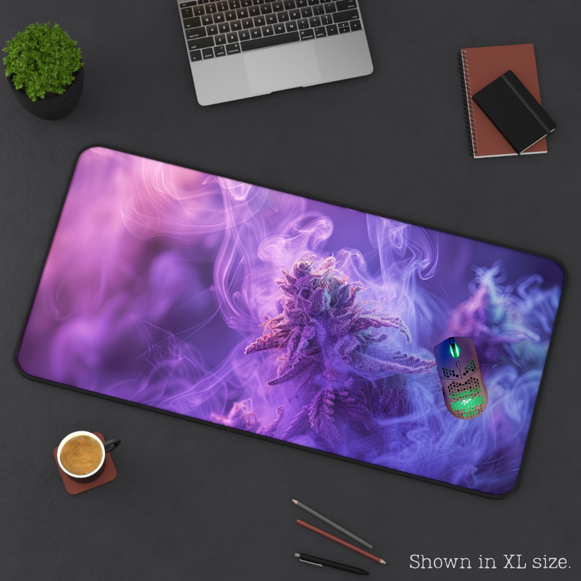 Gaming Desk Mat Purple Haze Weed Mouse Pad - Etsy
