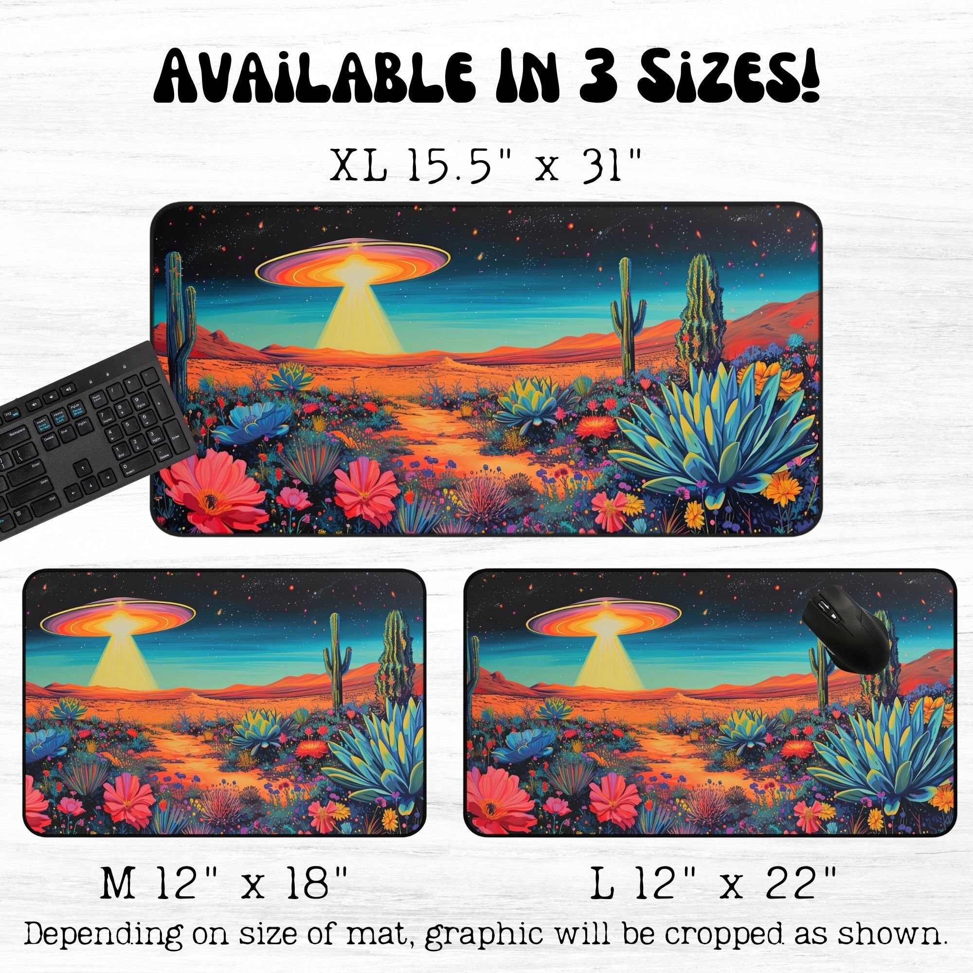 Alien UFO Gaming Desk Mat - Etsy