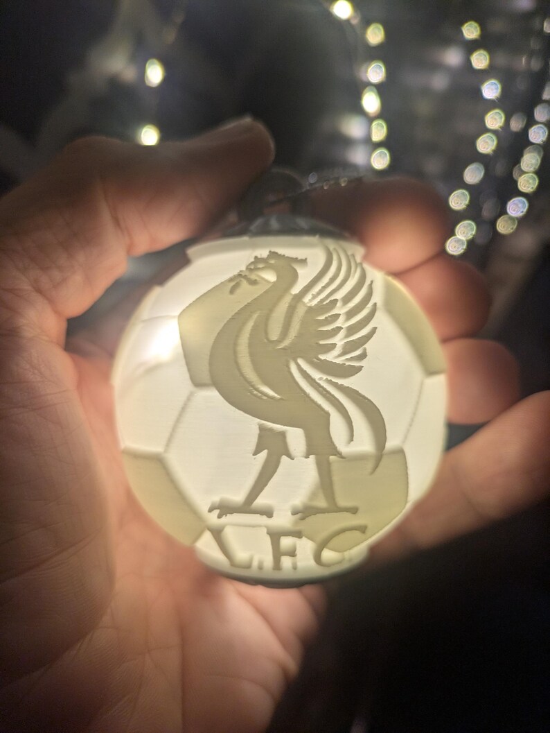 Liverpool Football Club Christmas Bauble Lithopane 3D Printed - Etsy UK