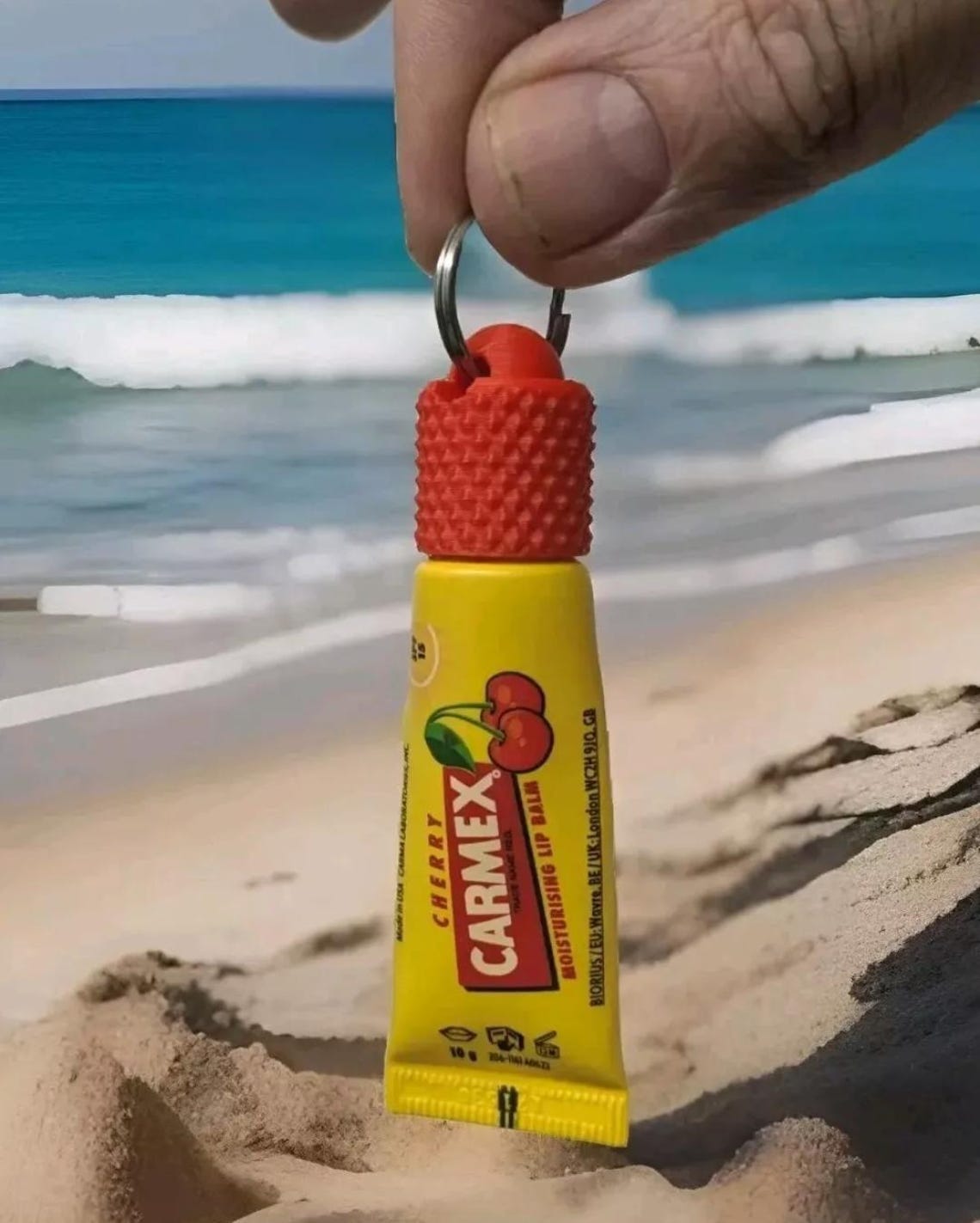 Carmex Lip Balm Keyring Key Chain Cap Lid Keychain 3D Printed - Etsy UK