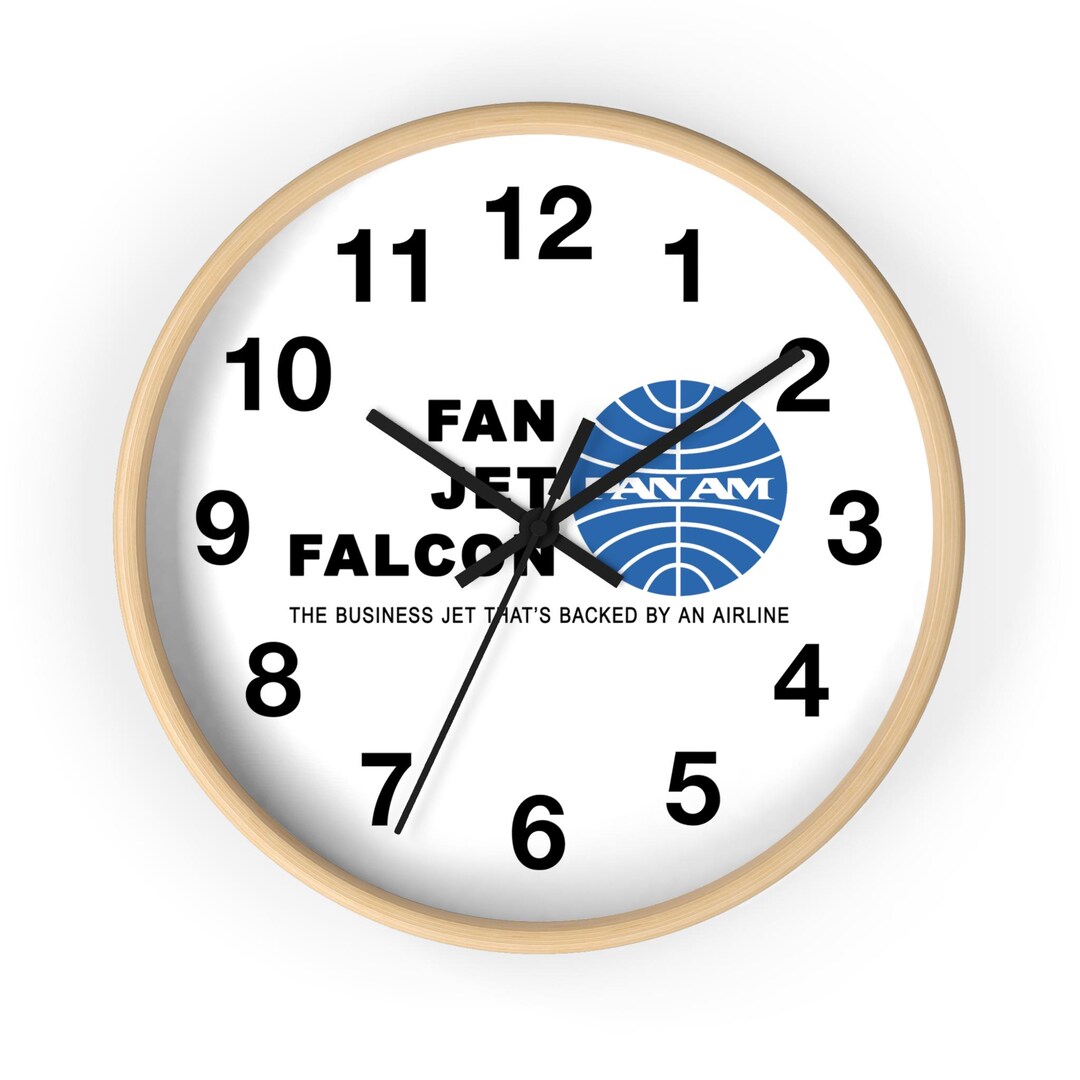 Vintage Jet Aviation Wall Clock, Retro Decor, Gift for Pilots, Travel ...