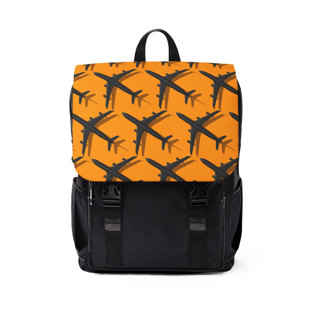 Skybound Style Backpack, Airplane Pattern for Flight Lovers - Etsy