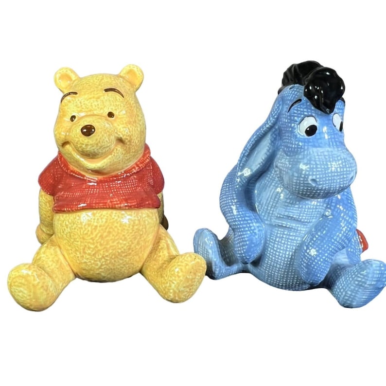 Winnie the Pooh and Eeyore Salt and Pepper Shaker Set - Etsy