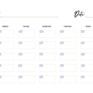 Printable Digital Download Perpetual Blank Calendar | Farmhouse ...