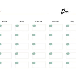 Printable Digital Download Perpetual Blank Calendar | Farmhouse ...