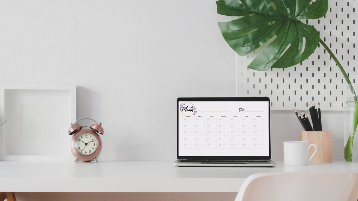 Printable Digital Download Perpetual Blank Calendar | Farmhouse ...