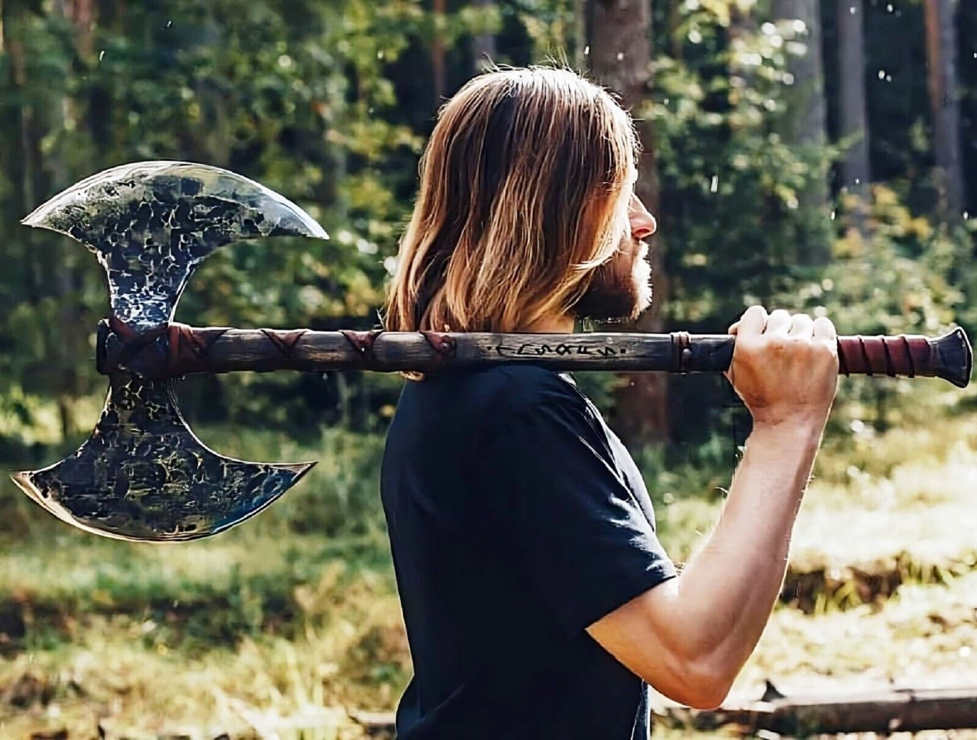 DOUBLE HEADED AXE Bearded Axe Battle Axe Hand Forged Axe - Etsy UK