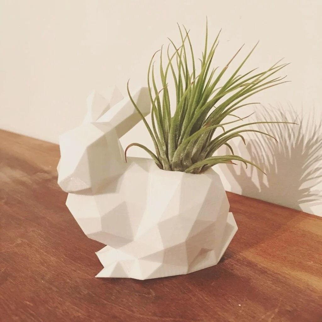 3D Printed STL Adorable Rabbit Planters Stylish & Customizable for ...