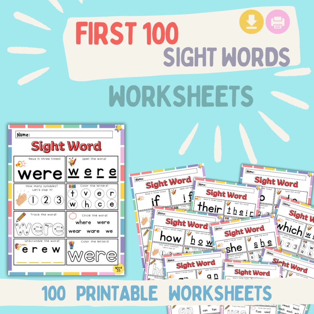Sight Word Activities, High-frequency Word, Kindergarten Sight Words ...