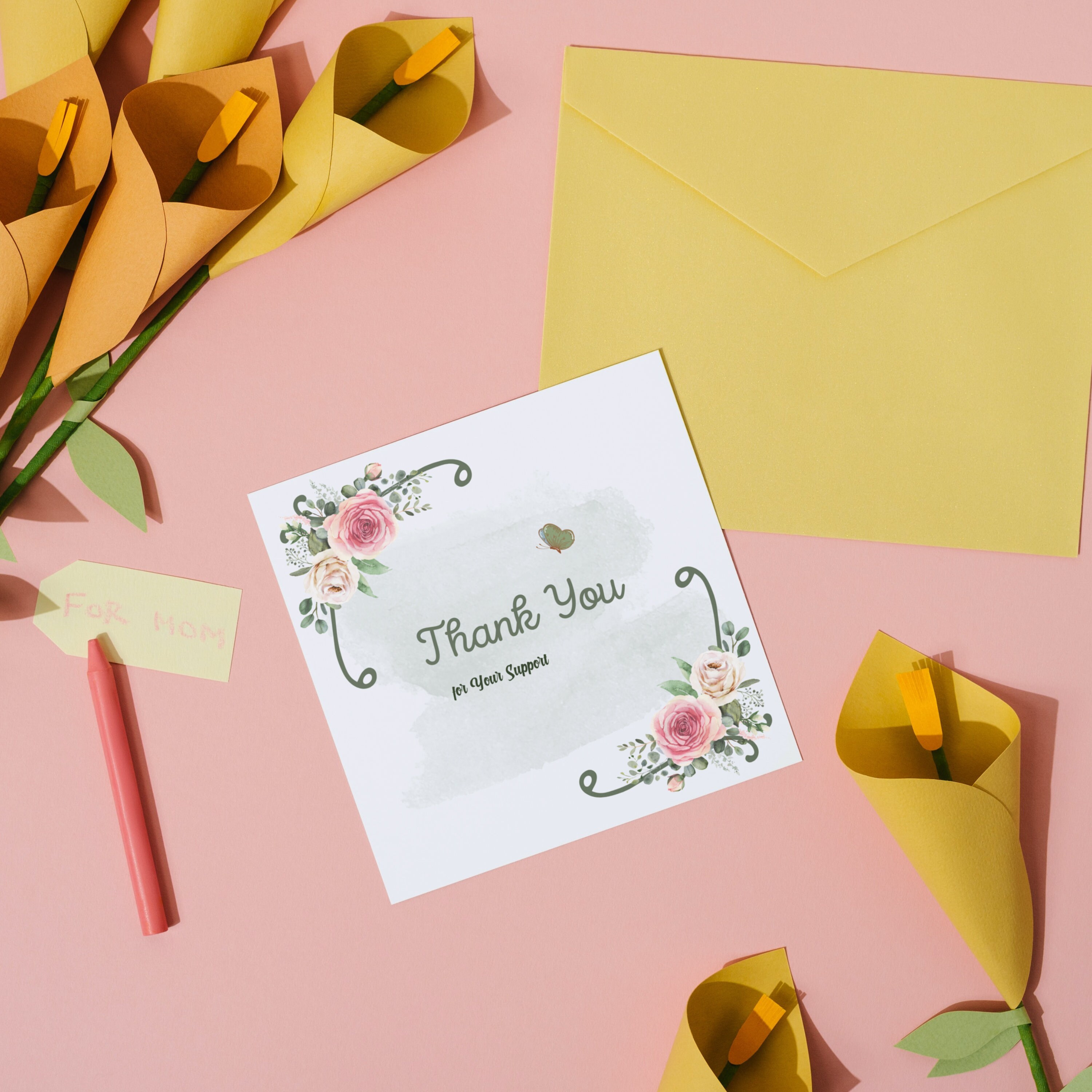 Printable Thank You Card Template, Small Business, Editable Thank You ...