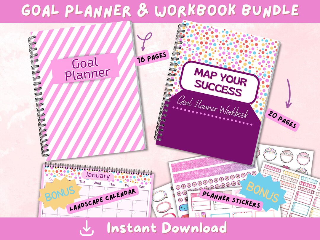 Goal Setting Planner, Daily Planner, Monthly Planner, Habit Planner ...