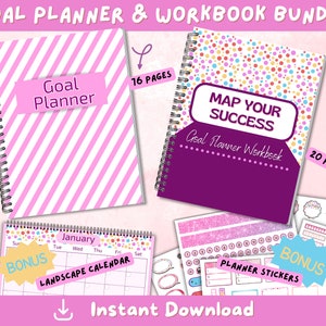 Goal Setting Planner, Daily Planner, Monthly Planner, Habit Planner ...
