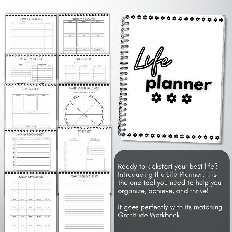 Life Planner, Personal Organizer, Goal Setting Planner, Daily Planner ...