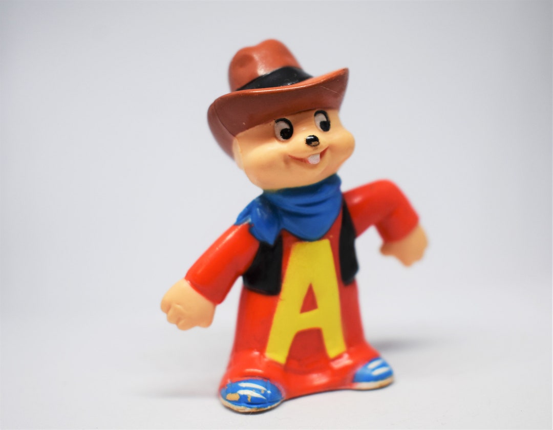 Alvin and the Chipmunks Cowboy Alvin Vintage 1983 PVC Toy Figure (2.5 ...