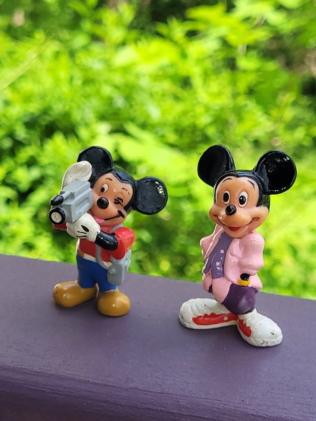 Disney Mickey Mouse Vintage PVC Figure Toys (camera Operator and Pink ...