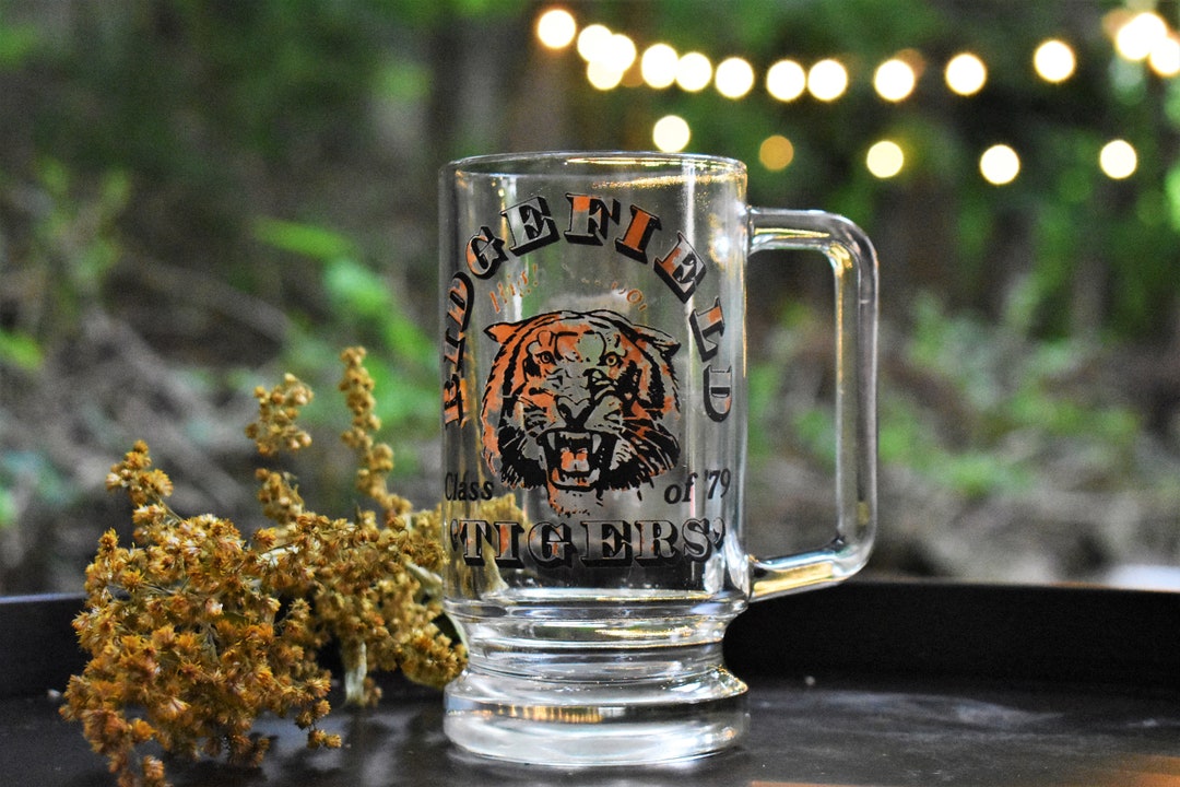 Vintage Ridgefield Tigers Class of 1979 Glass Mug - Ridgefield High ...