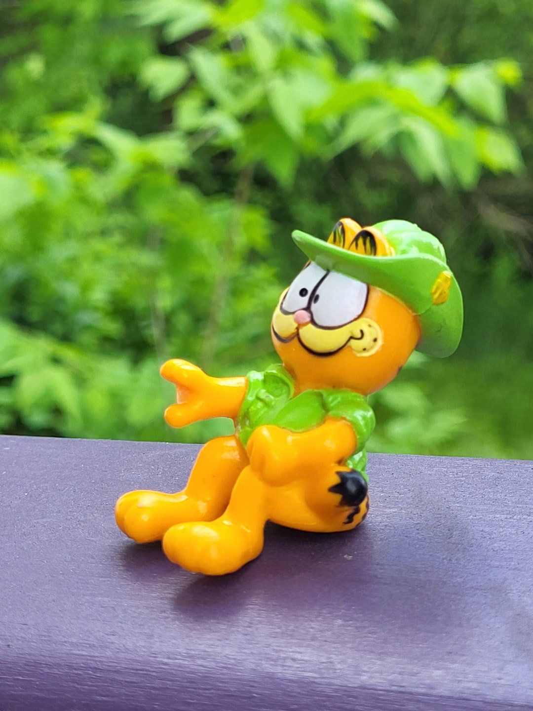 Garfield Green Safari Hat Vintage 1988 PVC Figure - Happy Meal Toy - Etsy