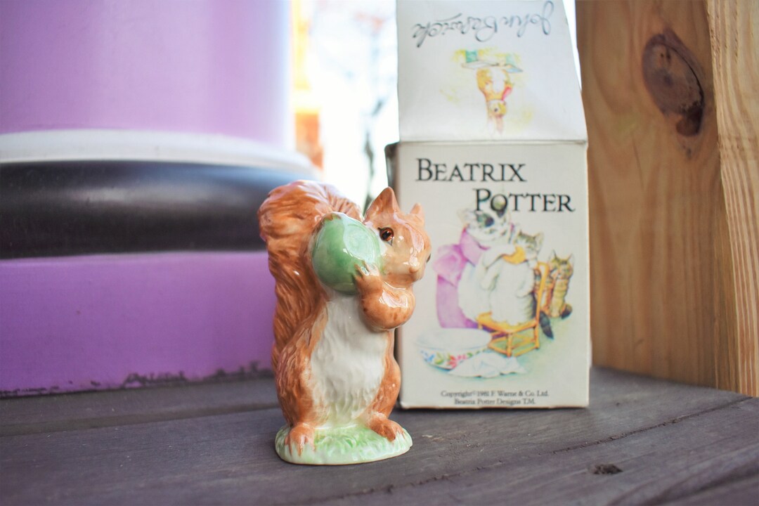 Vintage Beswick Beatrix Potter Squirrel Nutkin Porcelain Collectible ...