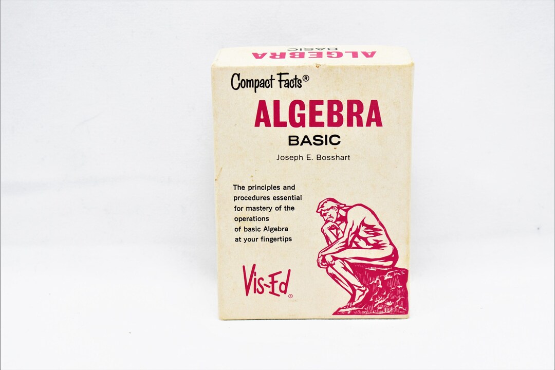 Vintage Algebra Educational Flash Cards - Vis-ed Math Hot Pink - the ...
