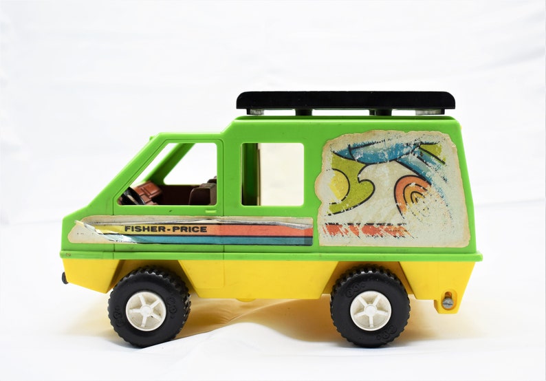 Vintage Fisher-price Camping Van Toy - Adventure People (1977) Green ...