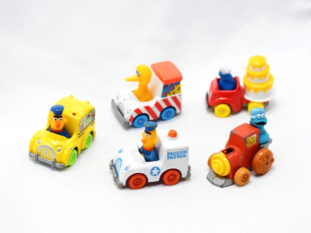 Vintage Sesame Street Die-cast Cars (set of 5) - Cookie Monster, Bert ...