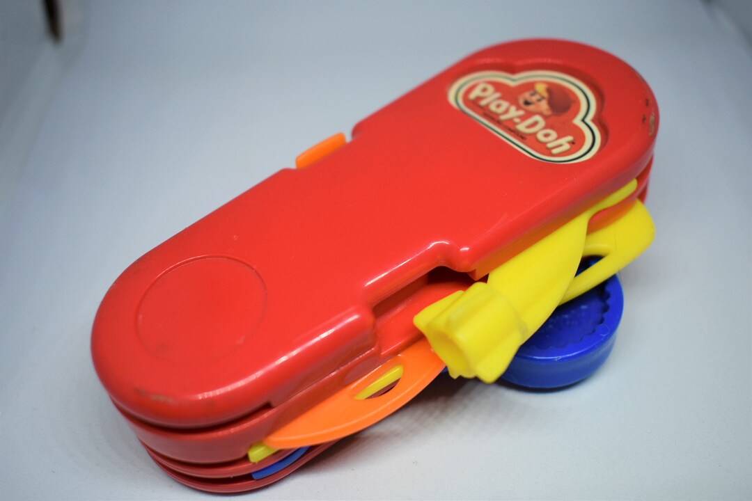 Play-doh Multi-tool Swiss Army Knife Vintage 1987 Toy (red Version) - Etsy