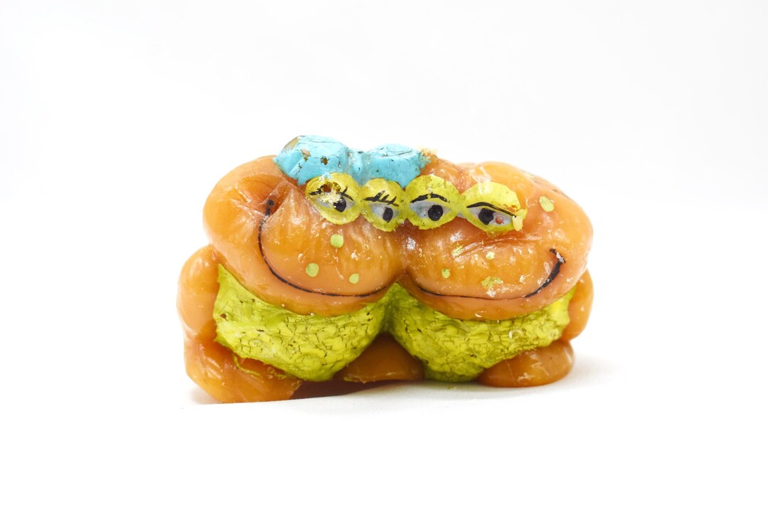 Vintage Frog/toad Wax Shelf Sitter Figurine - Unique & Rare Home Decor ...