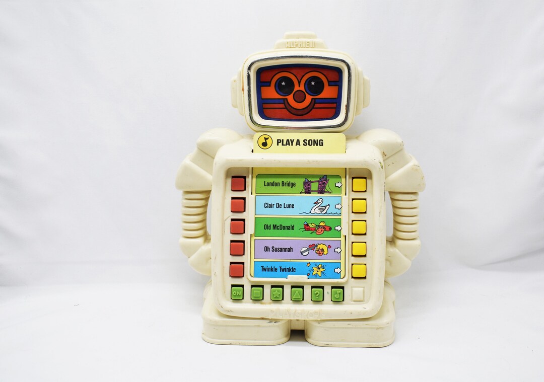 Vintage 80s Robot Playskool Alphie II Educational Toy 1985 - Etsy