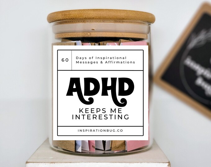 ADHD Gift, 60 Messages and Affirmations, ADHD Care Package, ADHD ...